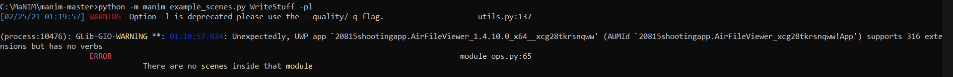 Manim example.py SquareToCircle · Issue #1054 · ManimCommunity/manim · GitHub
