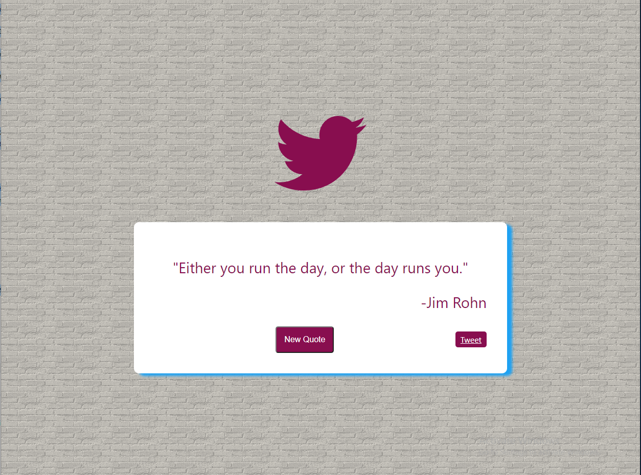 GitHub - Zsunnyfc1/Random-Quote-Machine: Random Quote Machine made with React for freeCodeCamp ...