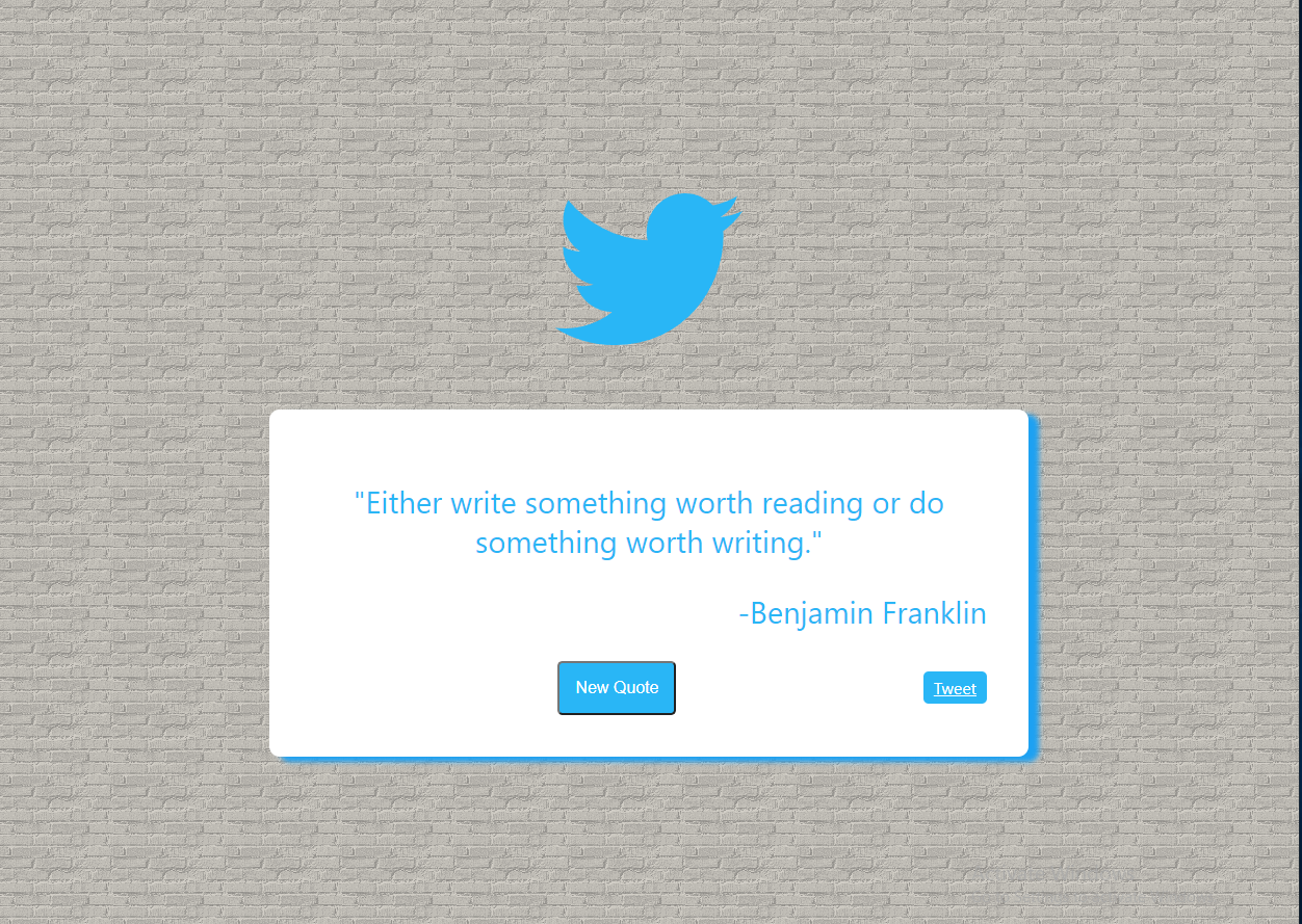 GitHub - Zsunnyfc1/Random-Quote-Machine: Random Quote Machine made with ...