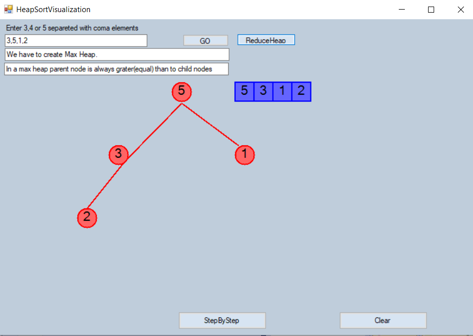 GitHub - eliinak/HeapSortVisualization: Visualization of Heap Sort
