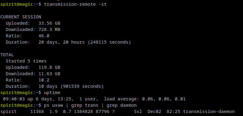 Transmission 4 beta 2 - Incorrect calculation of Session Duration in statistics · Issue #4318 ...