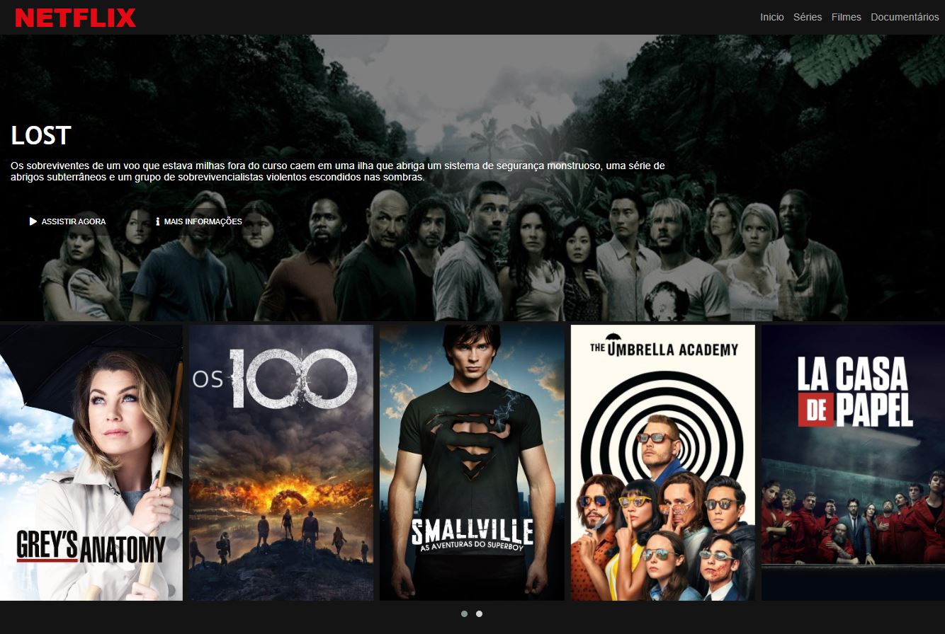 GitHub - ligiastalves/RecriandoONetflix: Recriando a tela do Netflix usando HTML, CSS, E ...