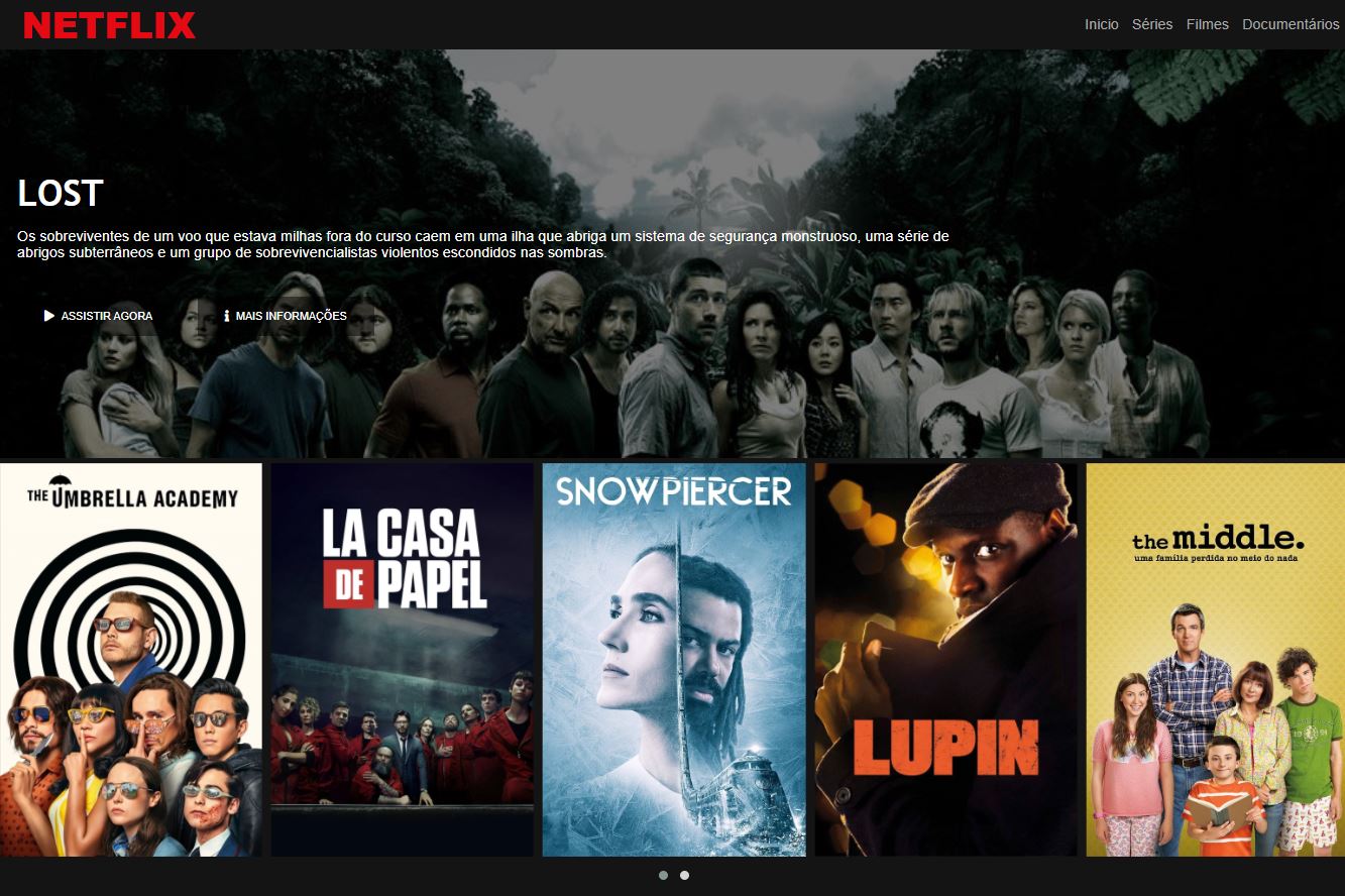 GitHub - ligiastalves/RecriandoONetflix: Recriando a tela do Netflix usando HTML, CSS, E ...