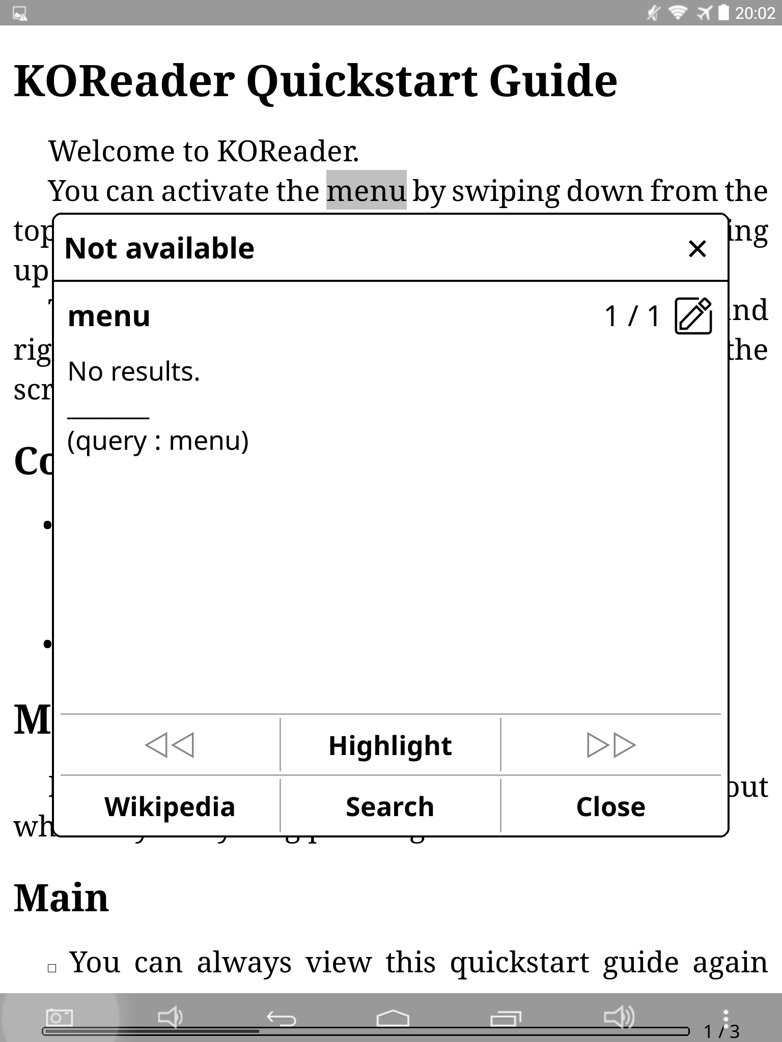 Dictionary lookup finds nothing on Android x86 · Issue #7920 · koreader/koreader · GitHub