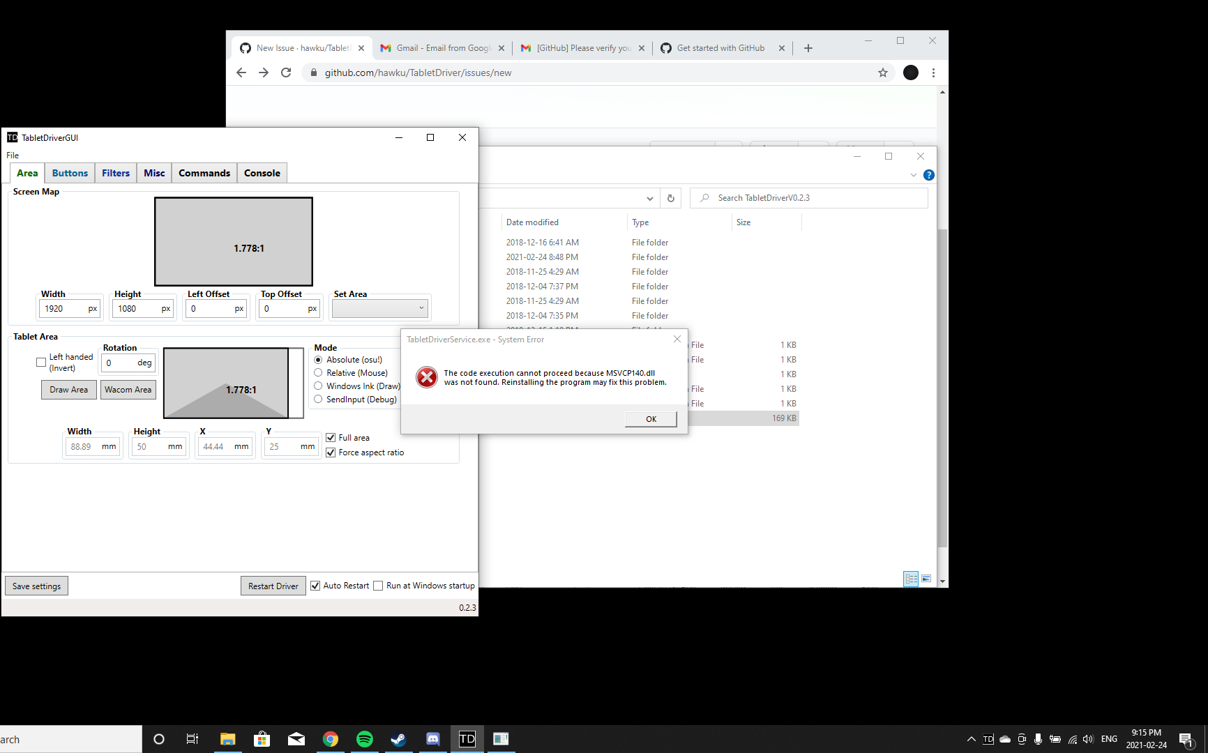 Driver not working · Issue #997 · hawku/TabletDriver · GitHub