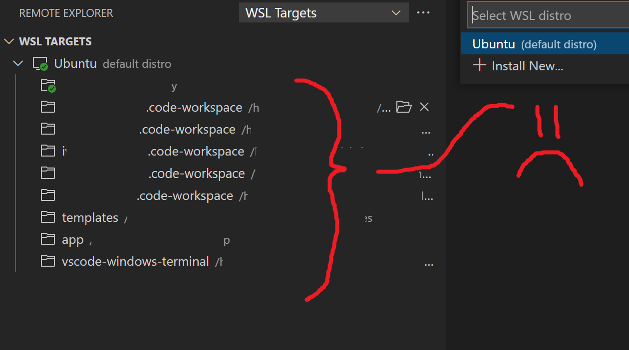 WSL Targets: Open in new window · Issue #5169 · microsoft/vscode-remote ...