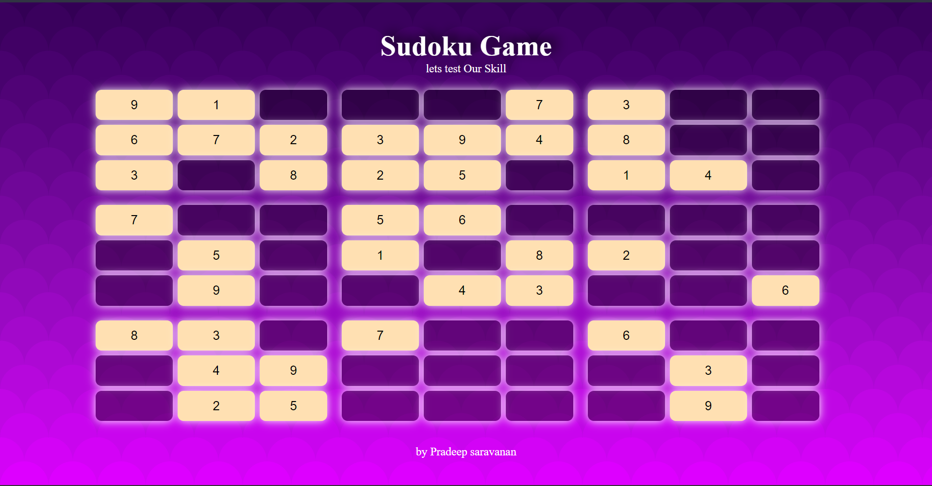 GitHub - developerpradeepofficial/Sudoku_Game: Its an Game Called Sudoku