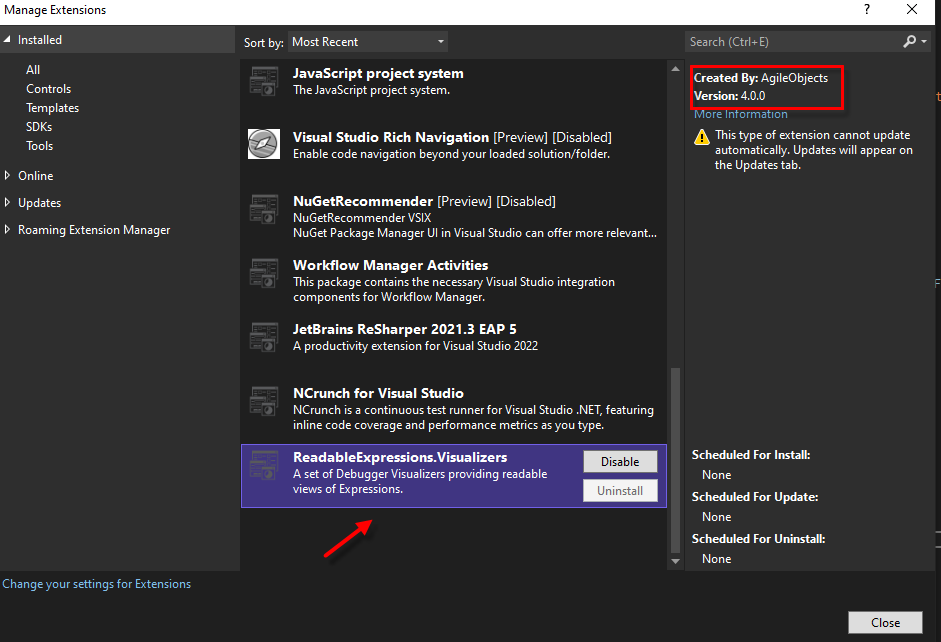 Visual Studio 2022 Support · Issue #88 · agileobjects/ReadableExpressions · GitHub