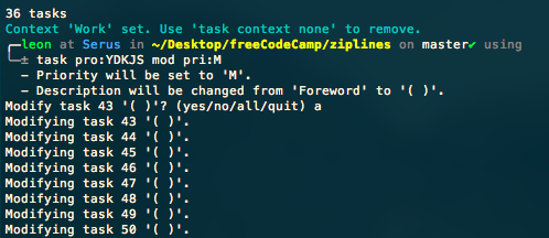 [TW-1643] Batch modifying tasks under context sets description to '( )' · Issue #1667 ...