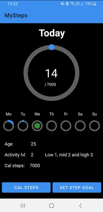 GitHub - MikkelVejrup/StepCounter
