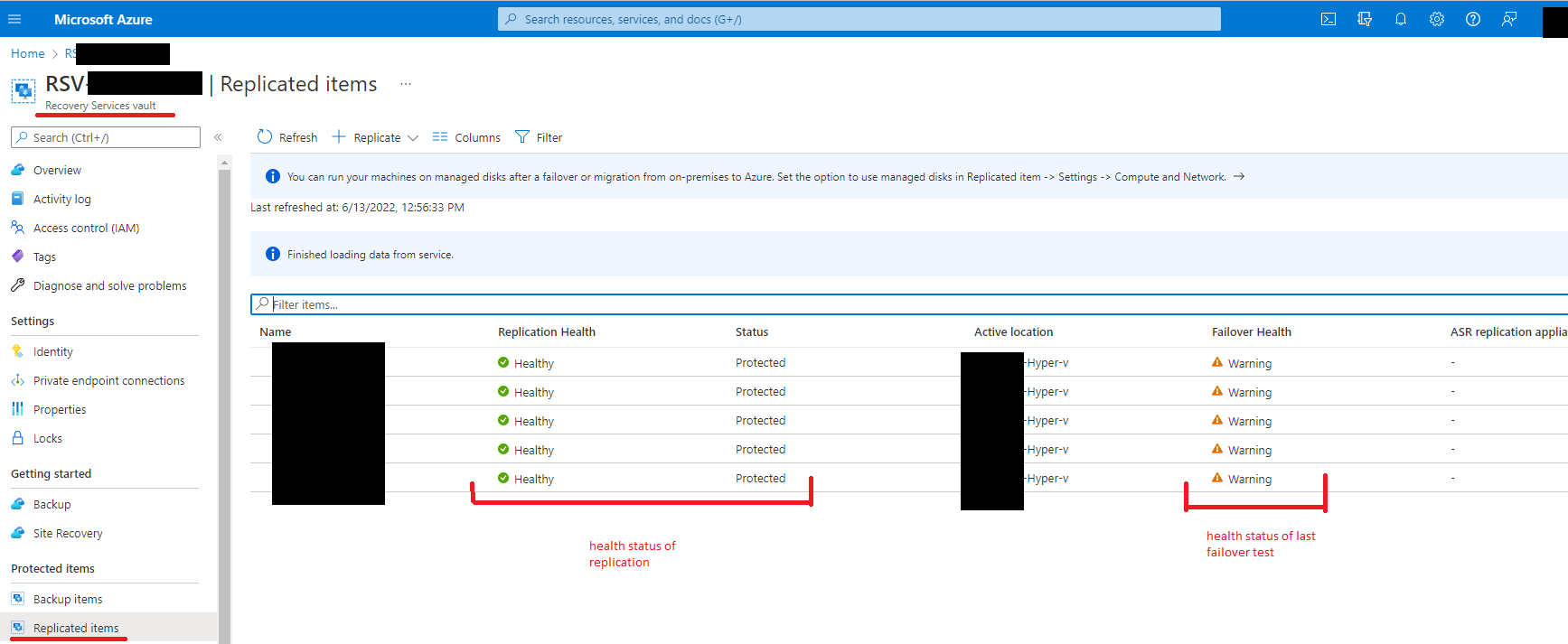 cloud::azure::management::recovery::plugin : request feature for monitoring replication (site ...