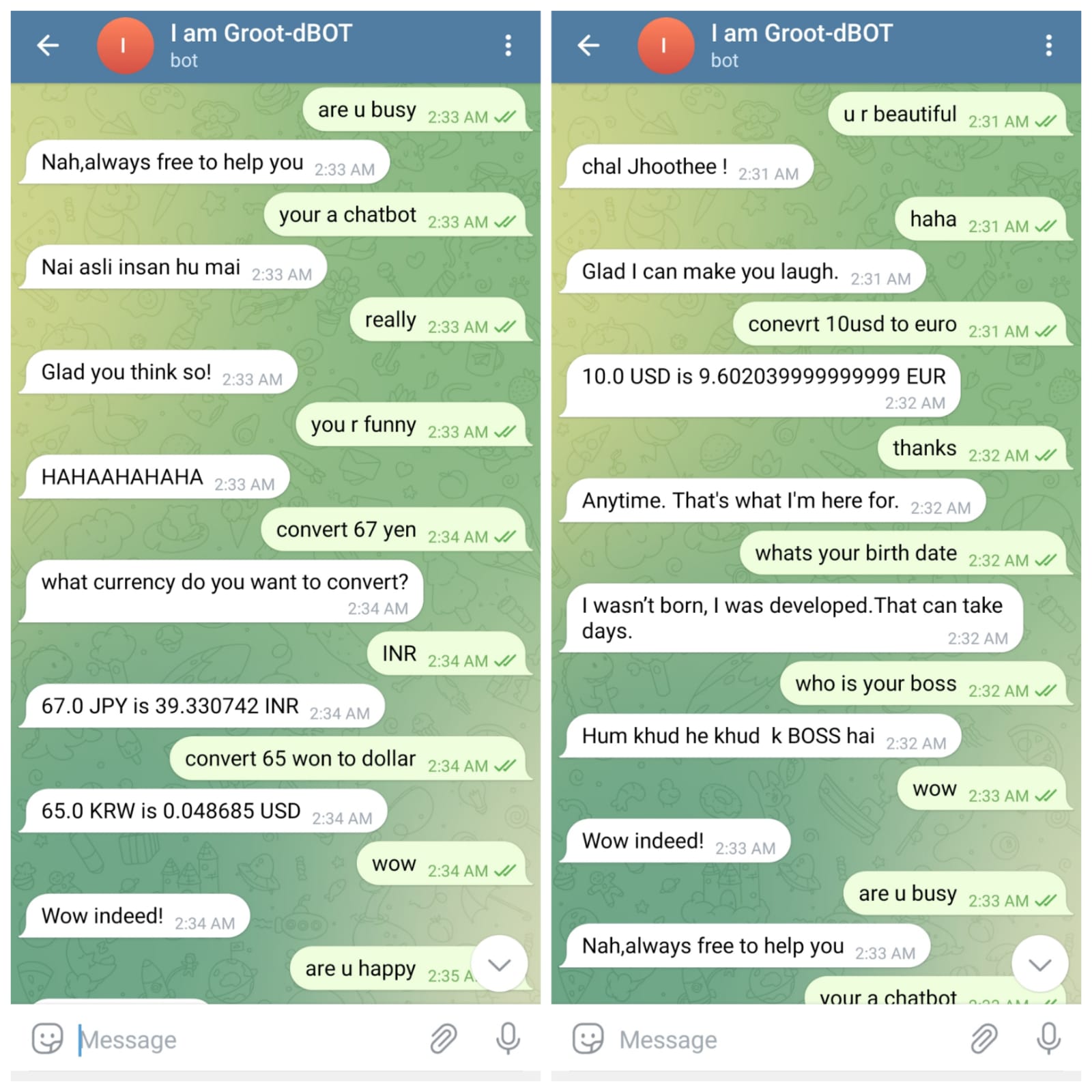 GitHub - SejalAhire/Telegram-BOT: I am Groot-dBOT