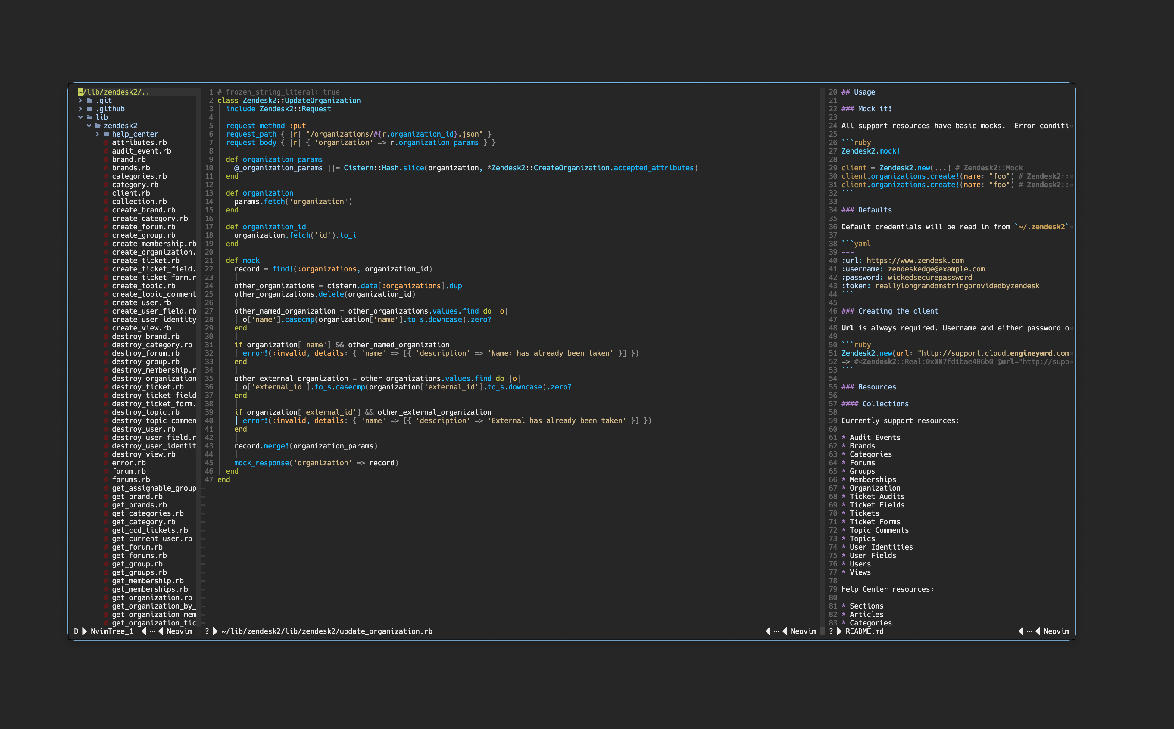 GitHub - lanej/tender: tender nvim colorscheme based on lush.nvim