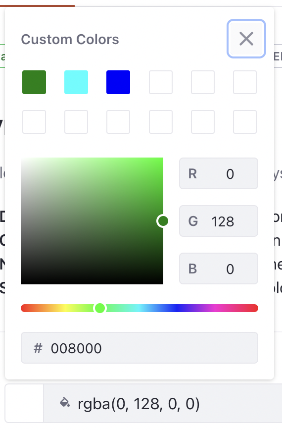 Color Picker: Can we go for hex 8 digits? · Issue #5132 · liferay/clay · GitHub