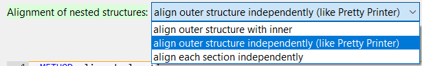 Alignment differences in pretty printer versus abap cleaner · Issue #9 ...
