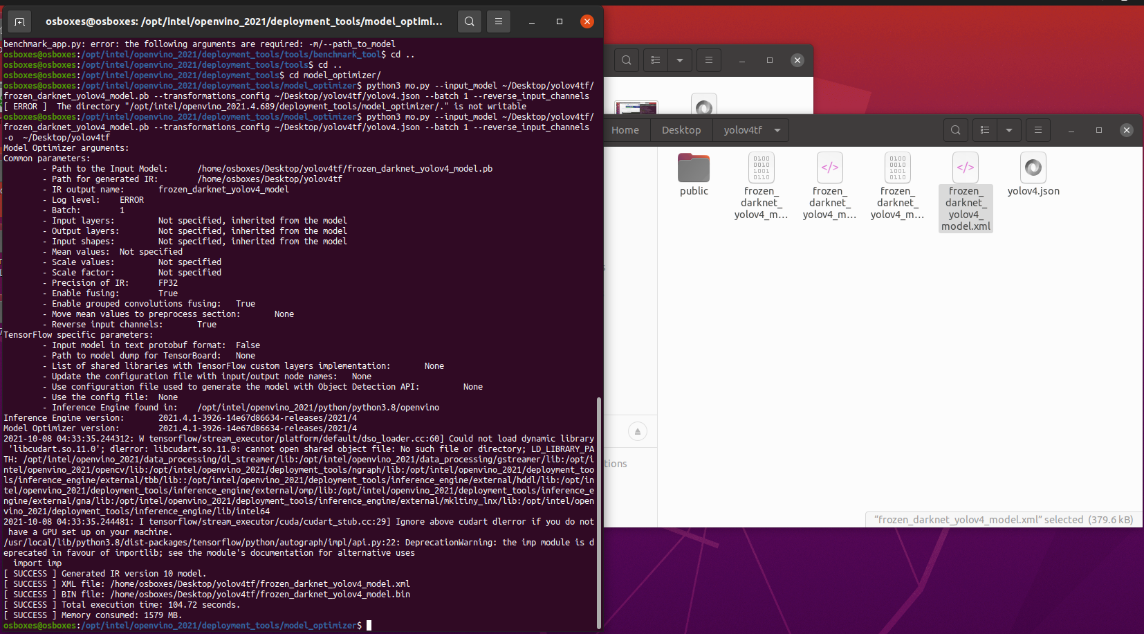 [Bug] yolo-v4-tf conversion fails silently · Issue #7513 · openvinotoolkit/openvino · GitHub