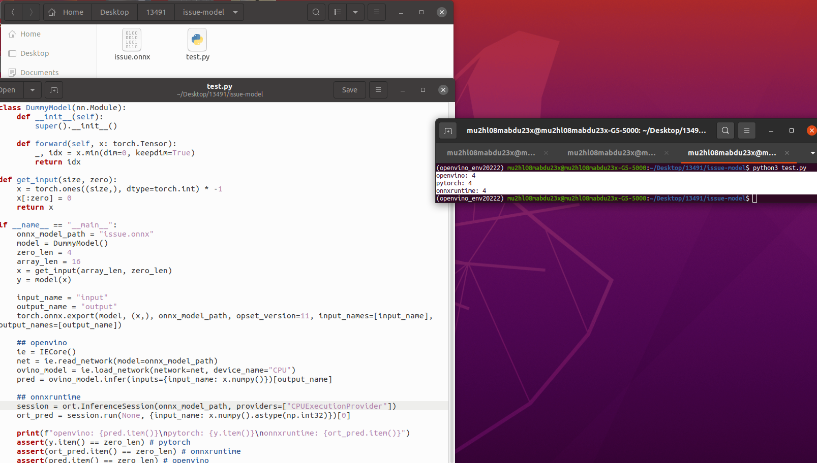 [Bug] Incorrect result for ArgMin ONNX operator · Issue #13491 · openvinotoolkit/openvino · GitHub