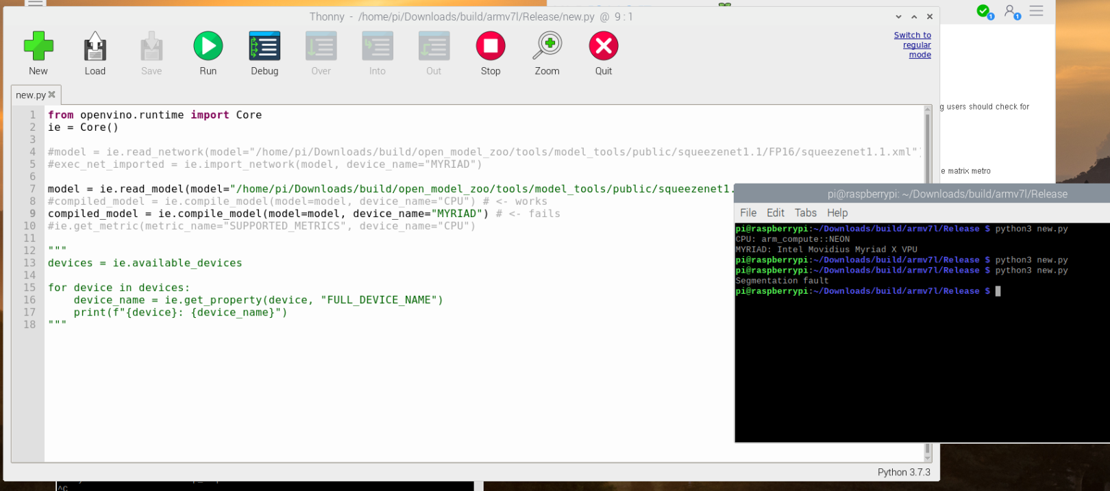[Bug] `compile_model` for MYRIAD device leads to segmentation fault · Issue #14277 ...