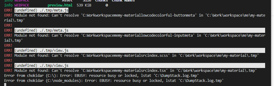 windows10 系统下 .tmp 目录内的meta.js 等文件中的路径转义符错误 · Issue #301 · alibaba/lowcode-engine · GitHub