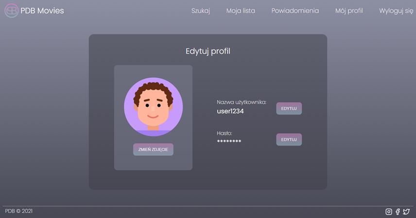 GitHub - w-paulina/PDB-Movies: Engineering project entilted "Video streaming platform with ...