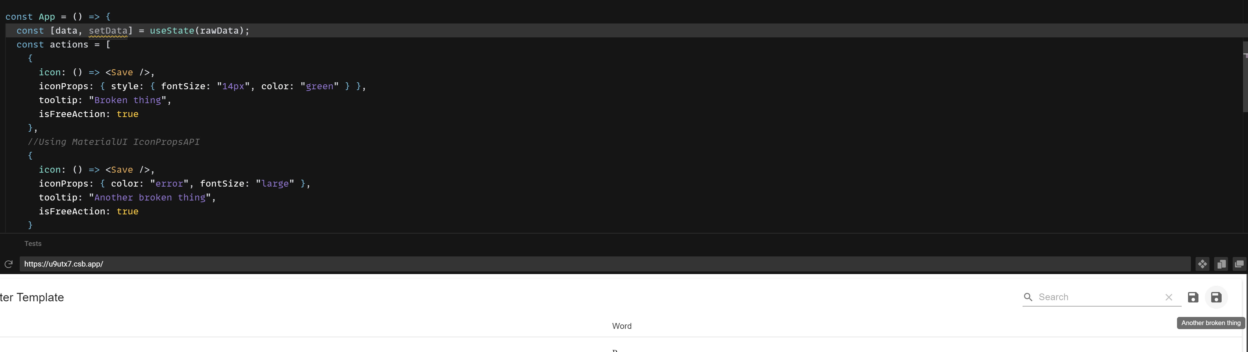 Action iconProps not affecting icon itself · Issue #639 · material-table-core/core · GitHub