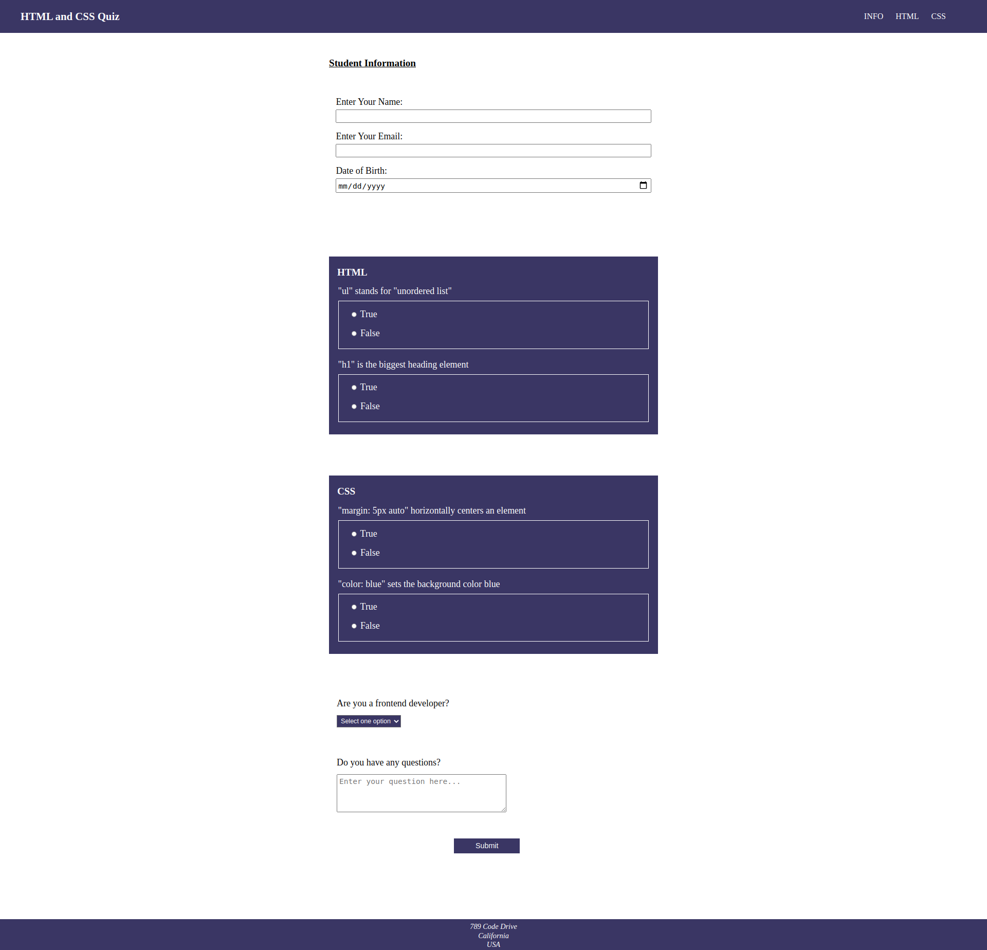 GitHub - virag-ky/HTML-CSS-Quiz: HTML and CSS quiz project, inspired by ...