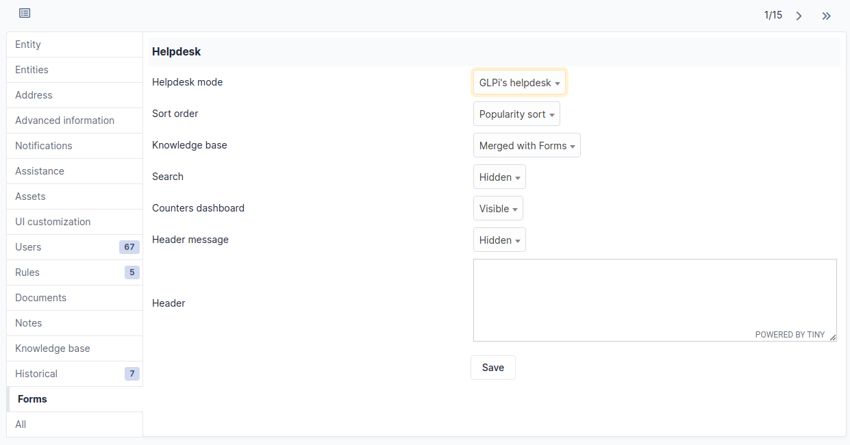 Formcreator v2.13.0-alfa.3 in Simplified interface GLPI 10 RC1 · Issue ...