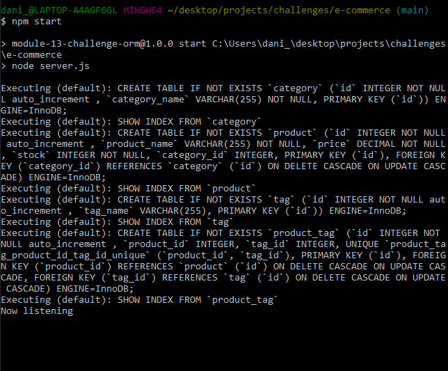 GitHub - dani-hartley/e-commerce: Module 13 ORM