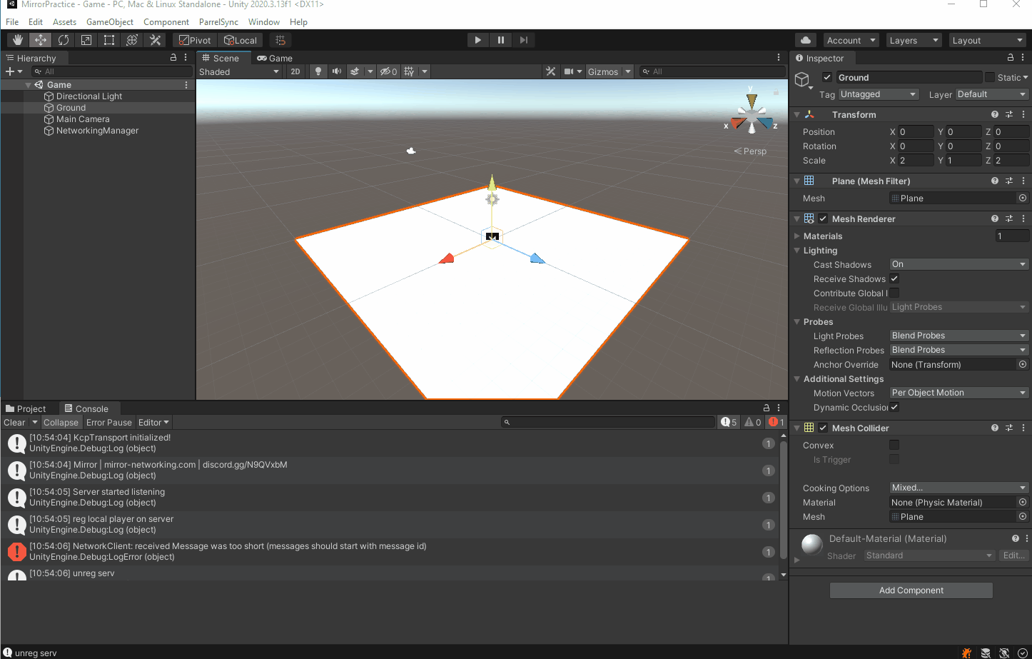 Getting "NetworkClient: recieved Message was too short" · Issue #2882 · MirrorNetworking/Mirror ...