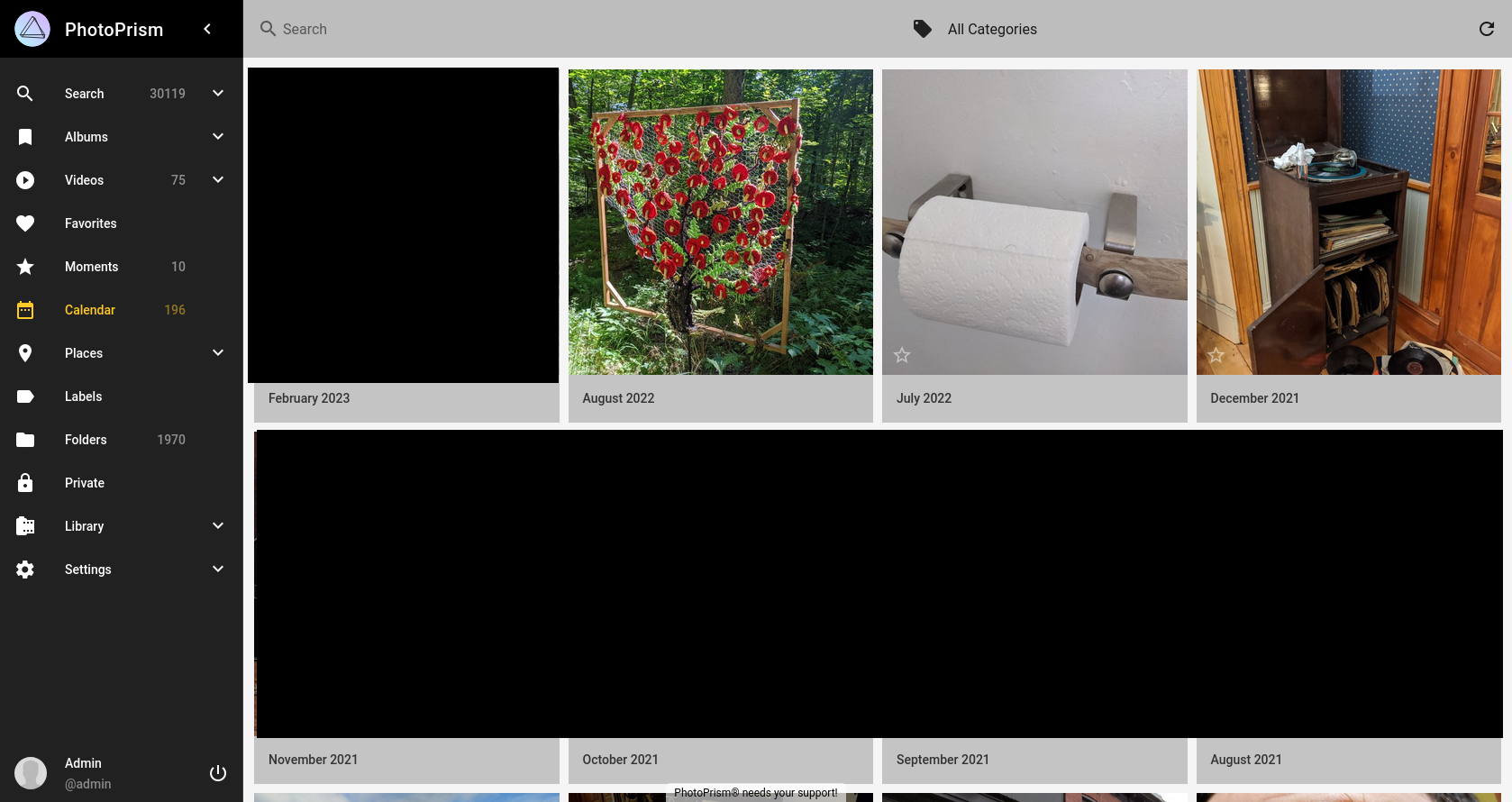 calendar view missing some months · photoprism photoprism · Discussion #3214 · GitHub