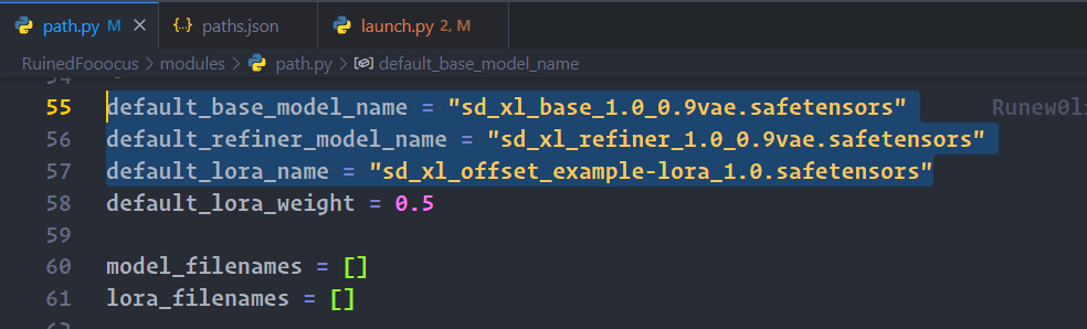Unable to change paths to Checkpoints without error · Issue #46 · runew0lf/RuinedFooocus · GitHub
