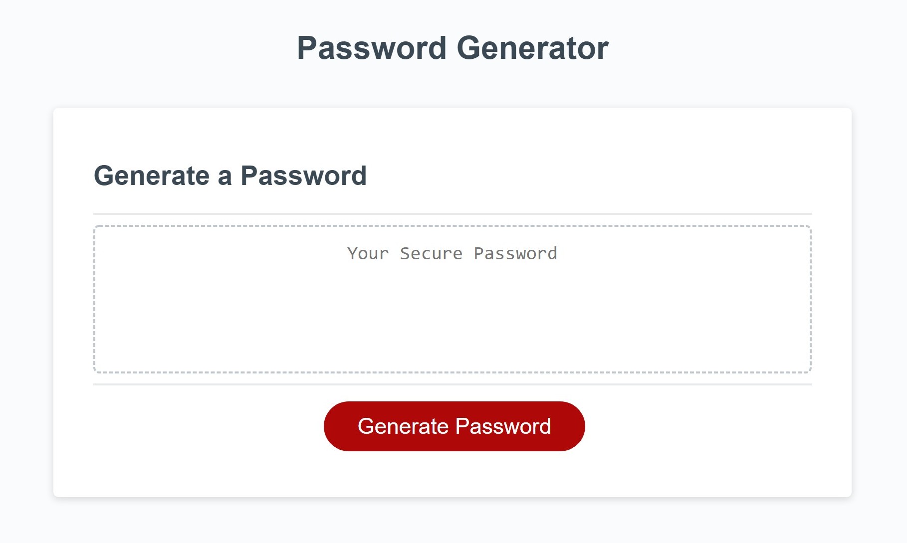 GitHub - aliacollier/Password-Generator