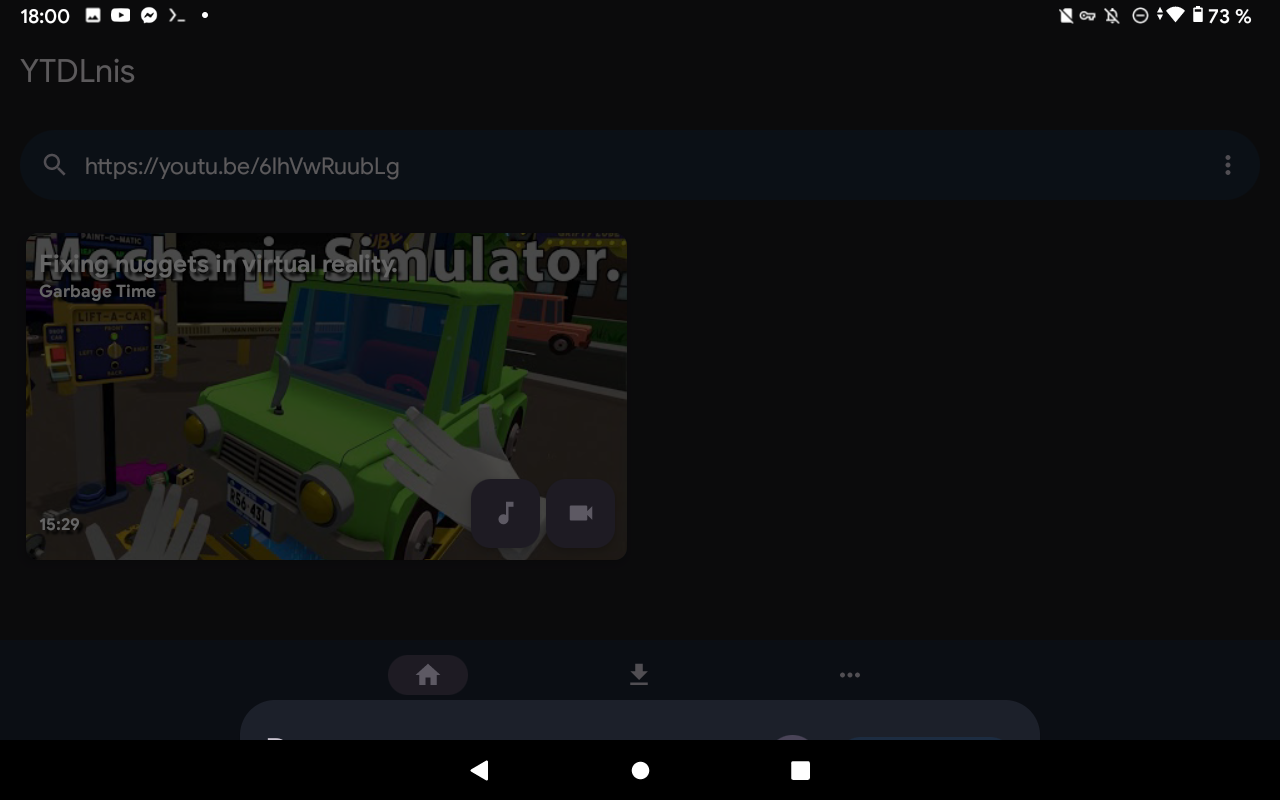 [BUG] Fly-Out Menu appears lower than usual on a Tablet · Issue #91 · deniscerri/ytdlnis · GitHub