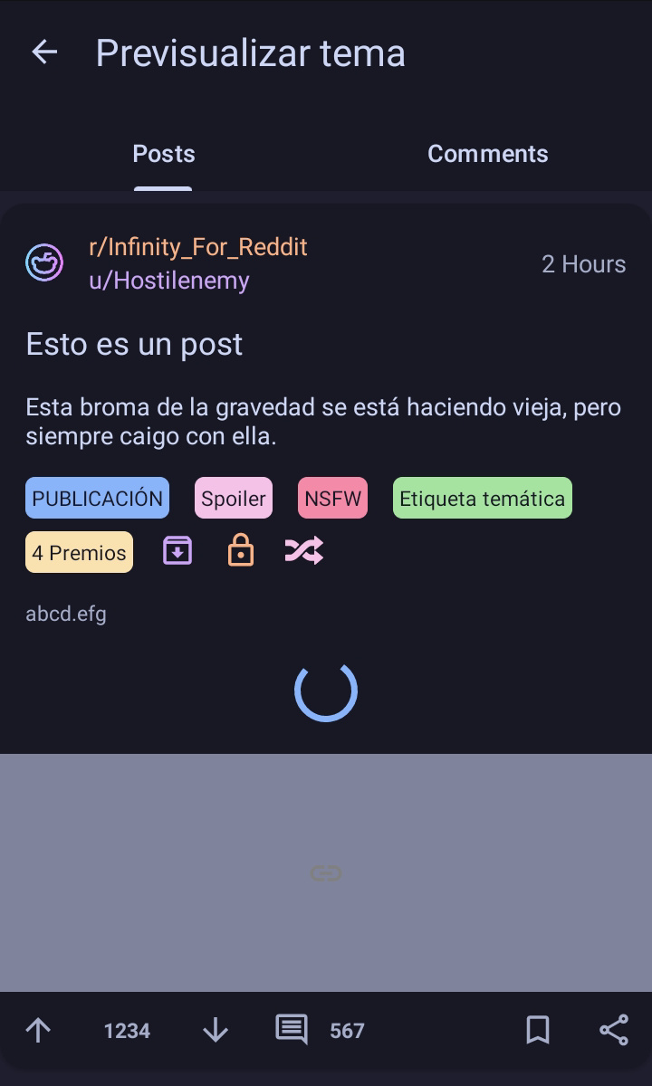 Theme Preview Design doesn't match new UI · Issue #1555 · Docile-Alligator/Infinity-For-Reddit ...