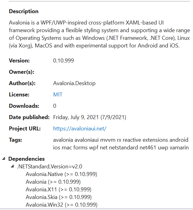 How to create and use a local NuGet package for Avalonia. · AvaloniaUI Avalonia · Discussion ...