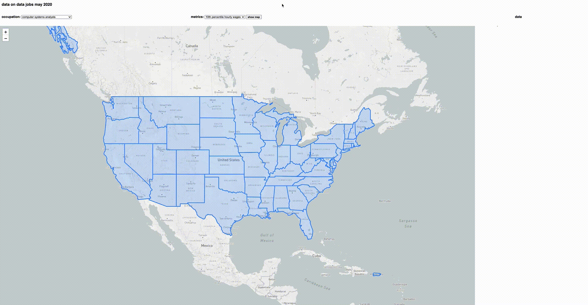 GitHub - justineichelberger/bureau-of-labor-statistics--interactive-choropleth-map: Explore data ...