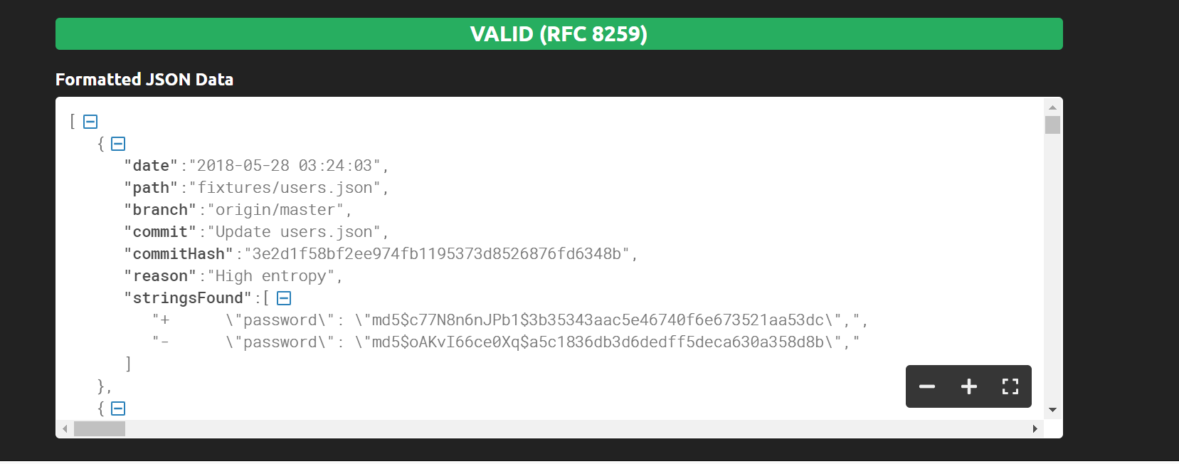 Unable to upload trufflehog JSON output · Issue #3932 · DefectDojo/django-DefectDojo · GitHub