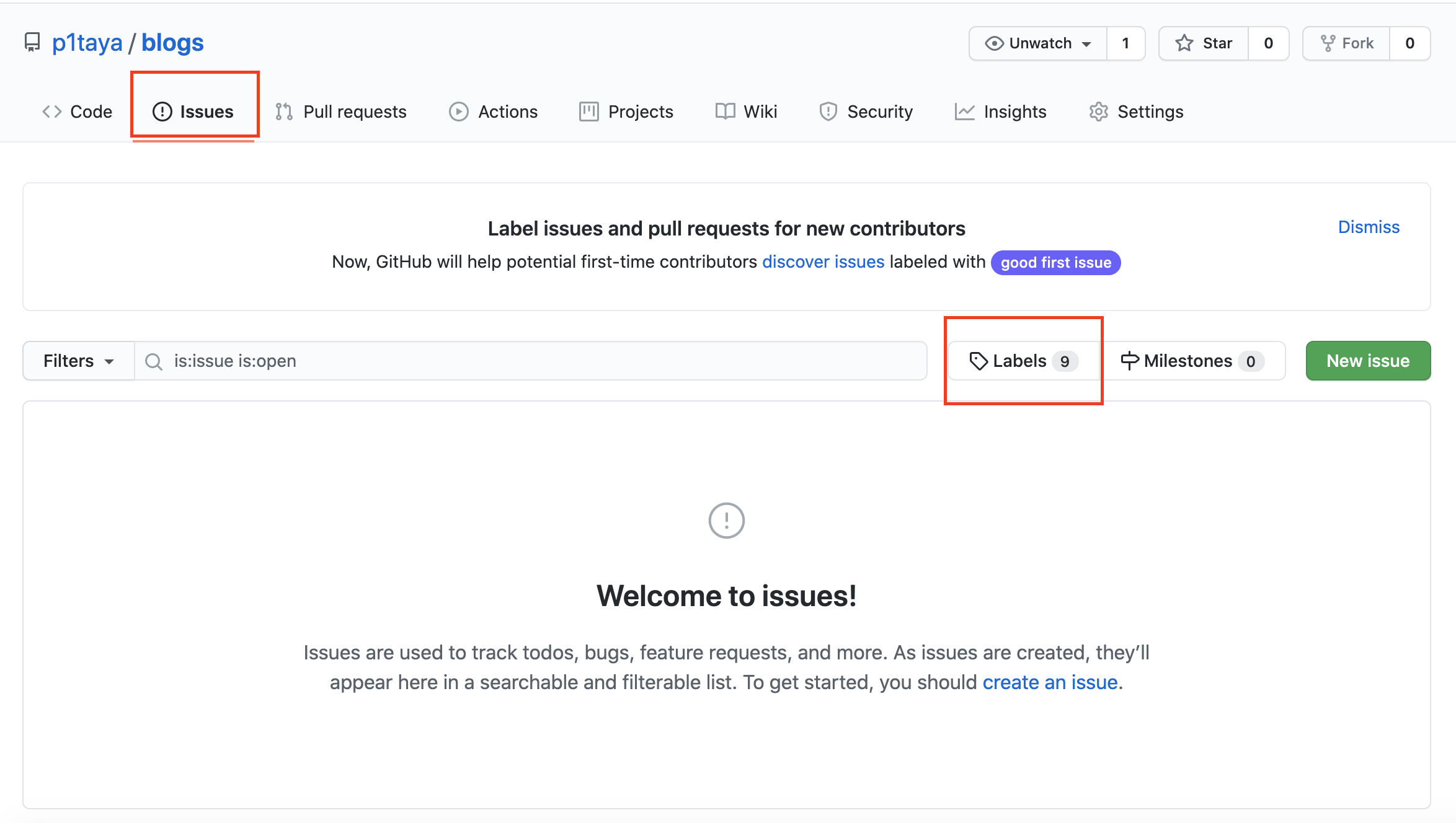 如何使用GitHub Issues写博客 · Issue #1 · p1taya/blogs · GitHub