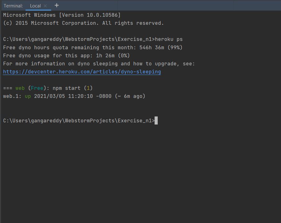 GitHub - gangareddynachu/CS651ExerciseN1-NodeJS: NodeJS with Express and MongoDB on Heroku