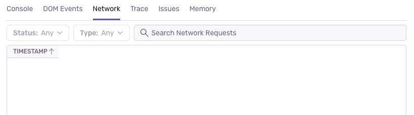 Bug: Network columns only show "Timestamp" when there are no rows · Issue #43050 · getsentry ...