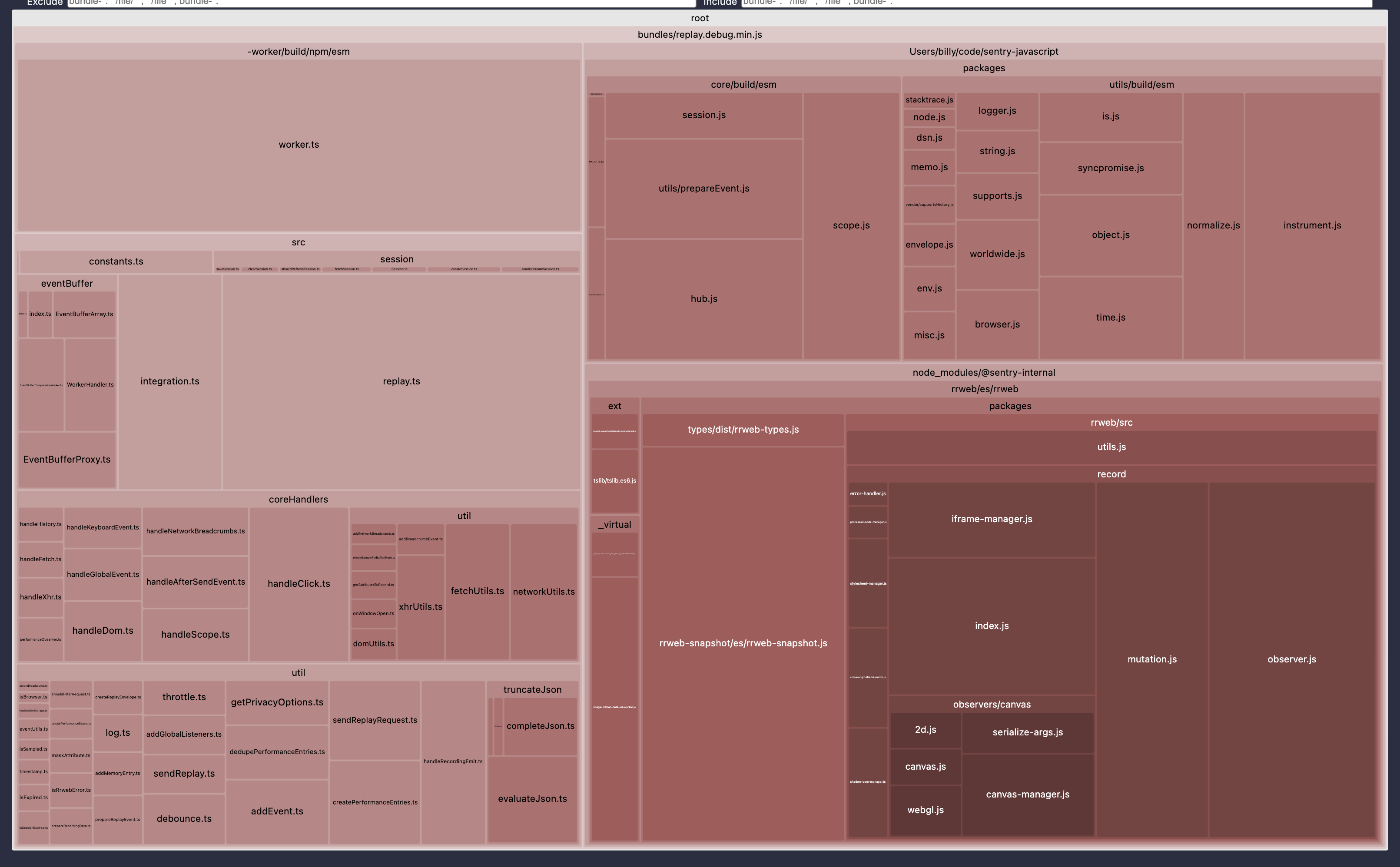 Investigate reducing rrweb2 bundle size · Issue #8815 · getsentry/sentry-javascript · GitHub