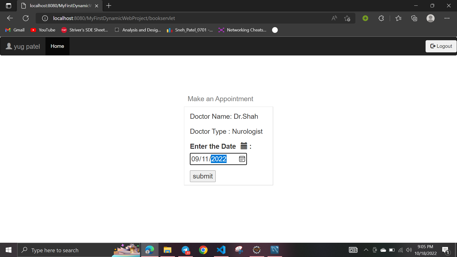 GitHub - snehpatel1017/DoctorAppointmentSystem: Created a website using ...