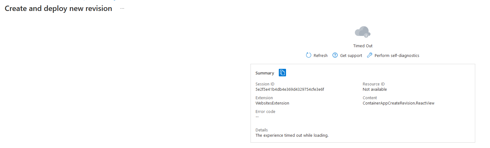 Az Containerapp Revision Commands Not Working Anymore And Return Internal Server Error Occurred