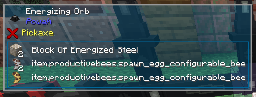 Crafting An Energized Steel Bee Spawn Egg Not Possible Through Energizing · Issue 1525