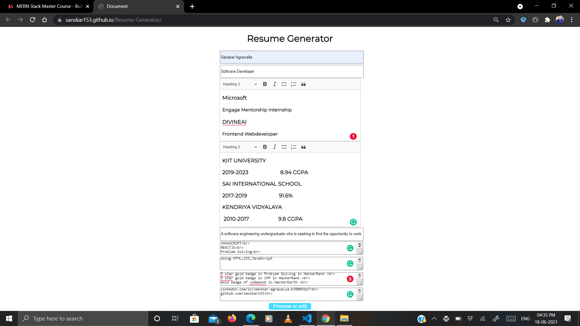 GitHub - sanskar153/Resume-Builder