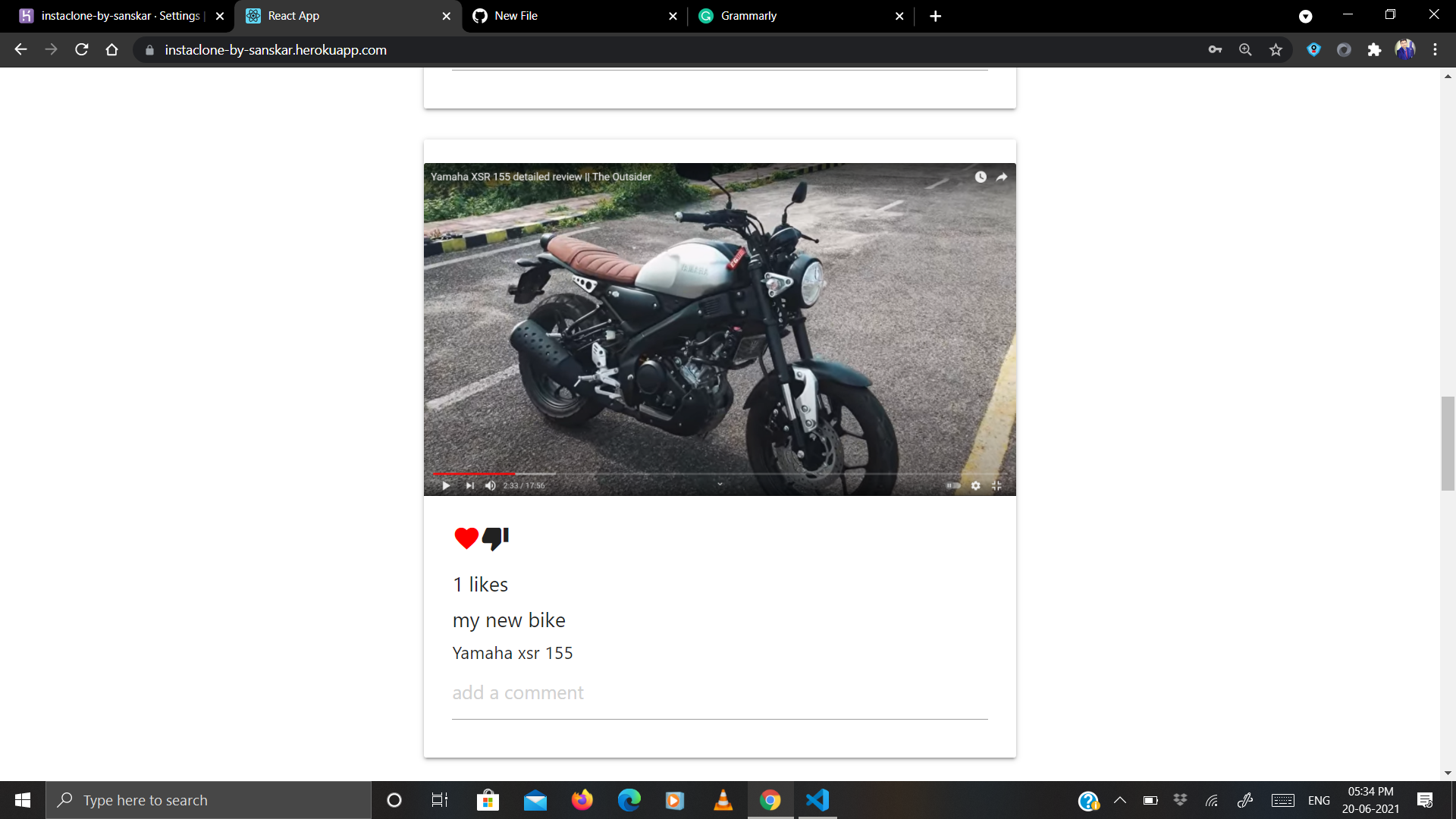 Github Sanskar153instagram Clone Using Mongodb Expressjs Reactjs And Nodejs 3581