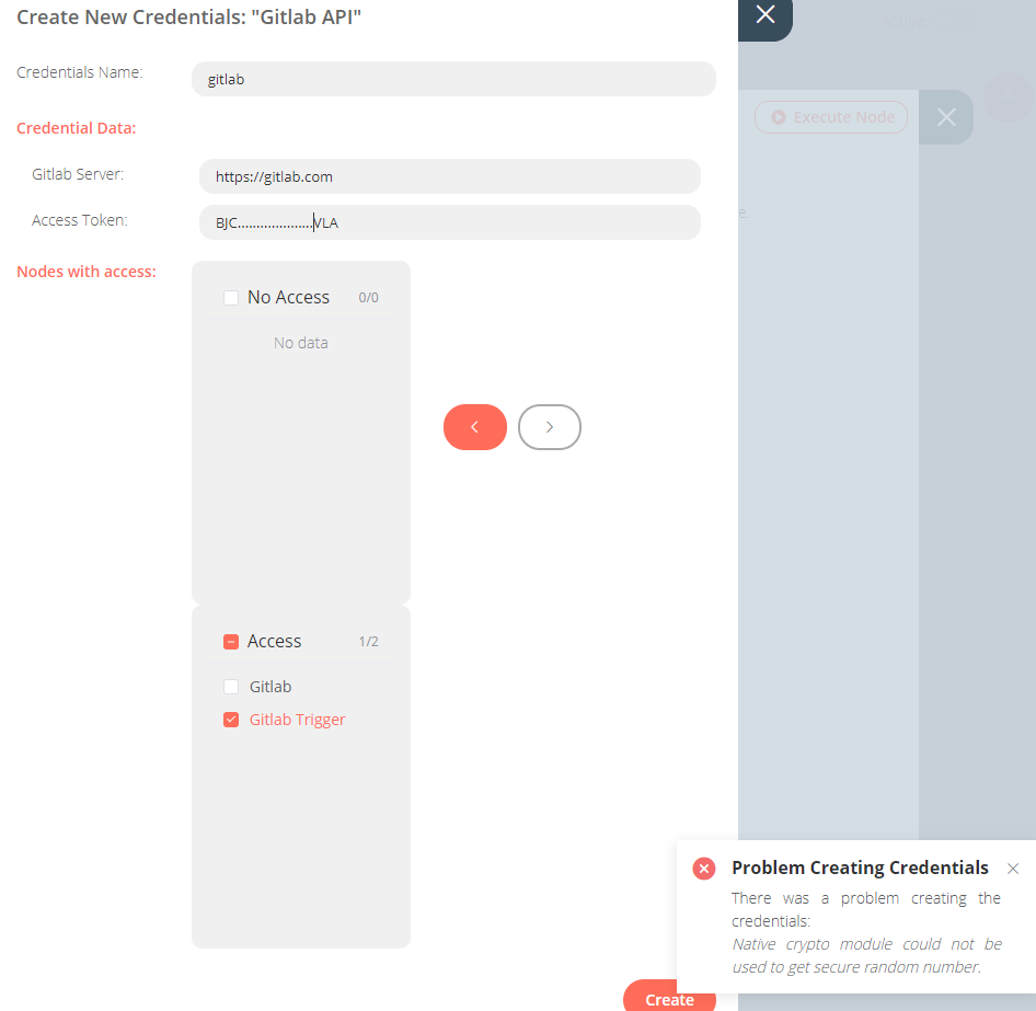 Native crypto module could not be used to get secure random number. · Issue #300 · n8n-io/n8n ...