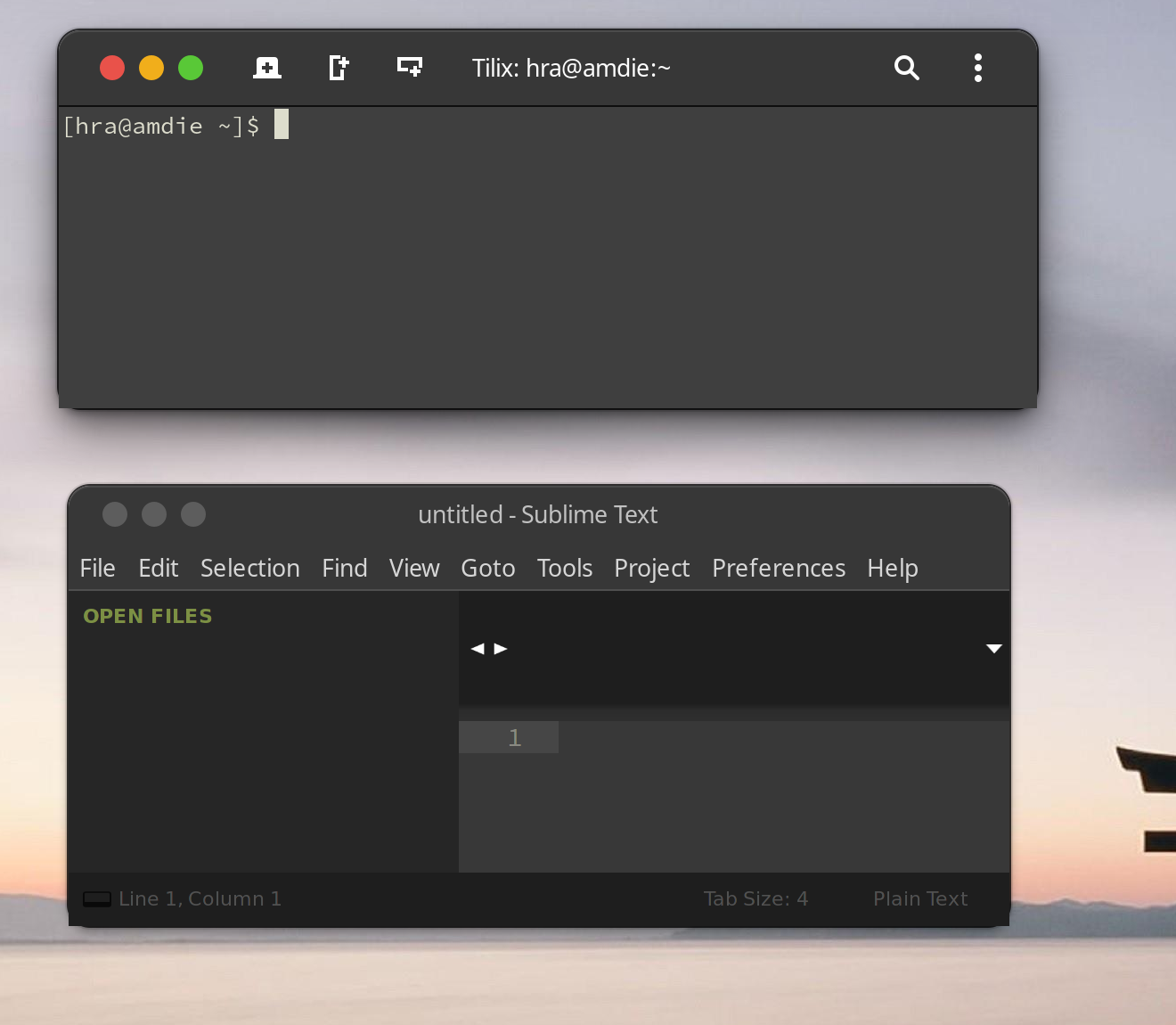 dark variants: sublime text and tilix - glitches on bottom rounded corners · Issue #256 ...