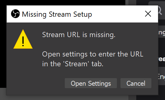 [BUG] Stream URL Missing · Issue #2810 · obsproject/obs-studio · GitHub