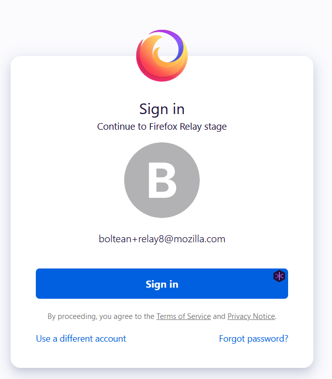 Relay icon displayed on Sign in button · Issue #951 · mozilla/fx-private-relay · GitHub